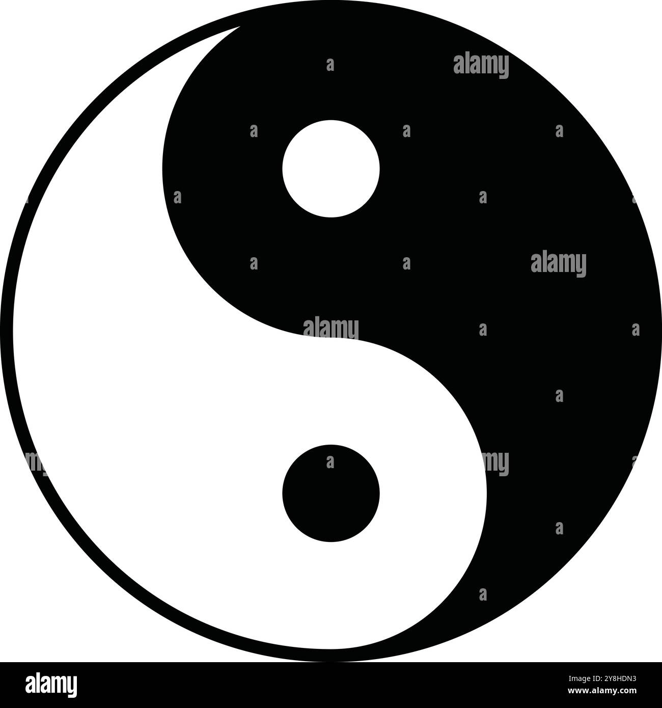 Yin Yang Symbol of Balance. A yin yang or yin-yang symbol representing ...