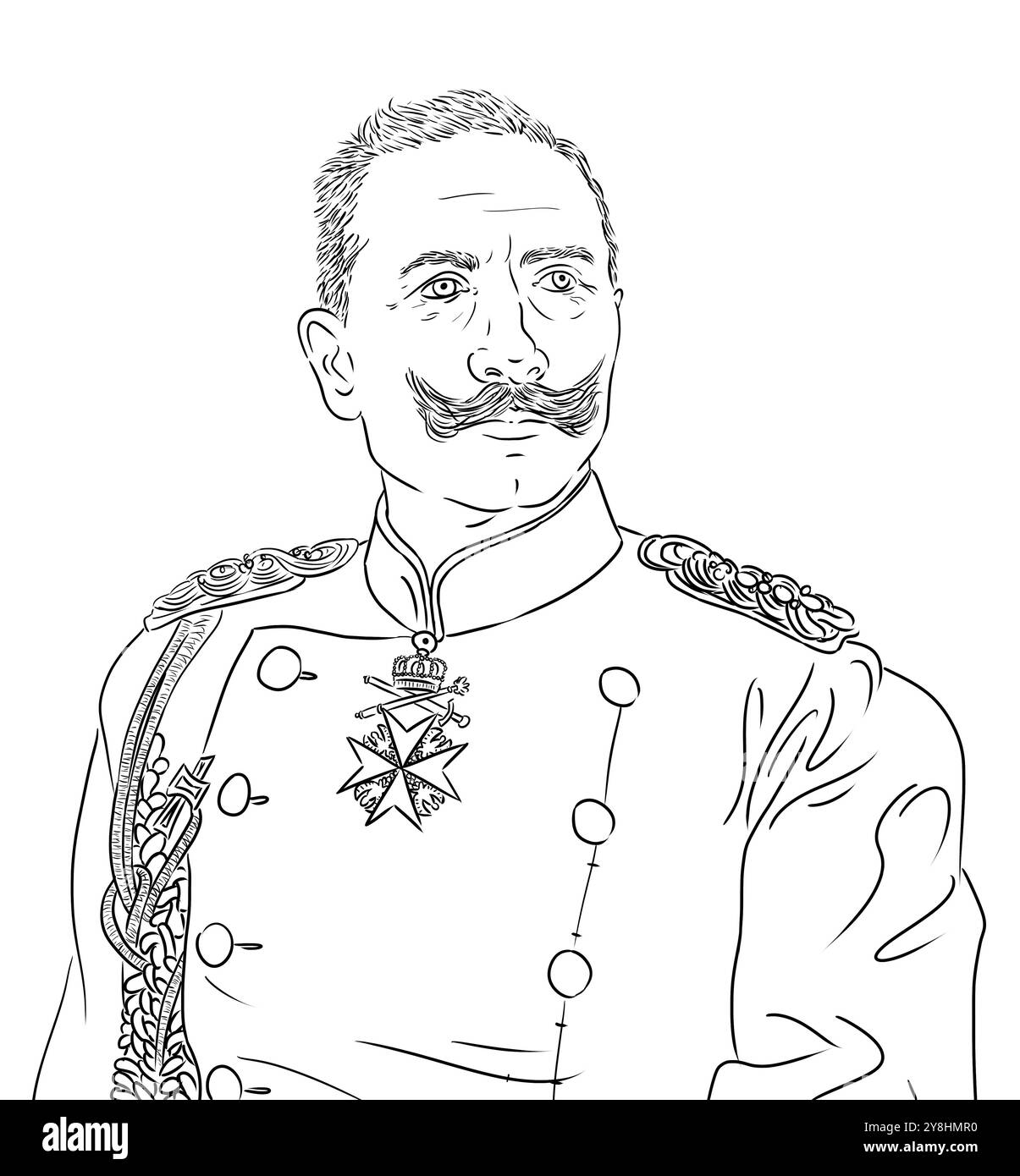 Portrait of Wilhelm II, the last German Emperor and King of Prussia ...