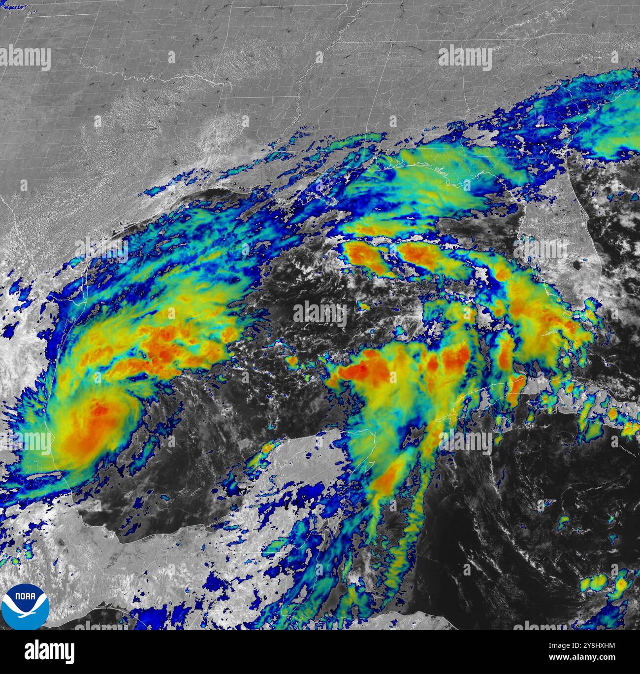 October 5, 2024, Gulf of Mexico, USA: Tropical Storm Milton formed in ...