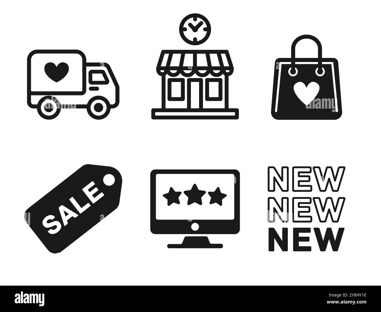 Shopping bag simple vector Black and White Stock Photos & Images - Alamy