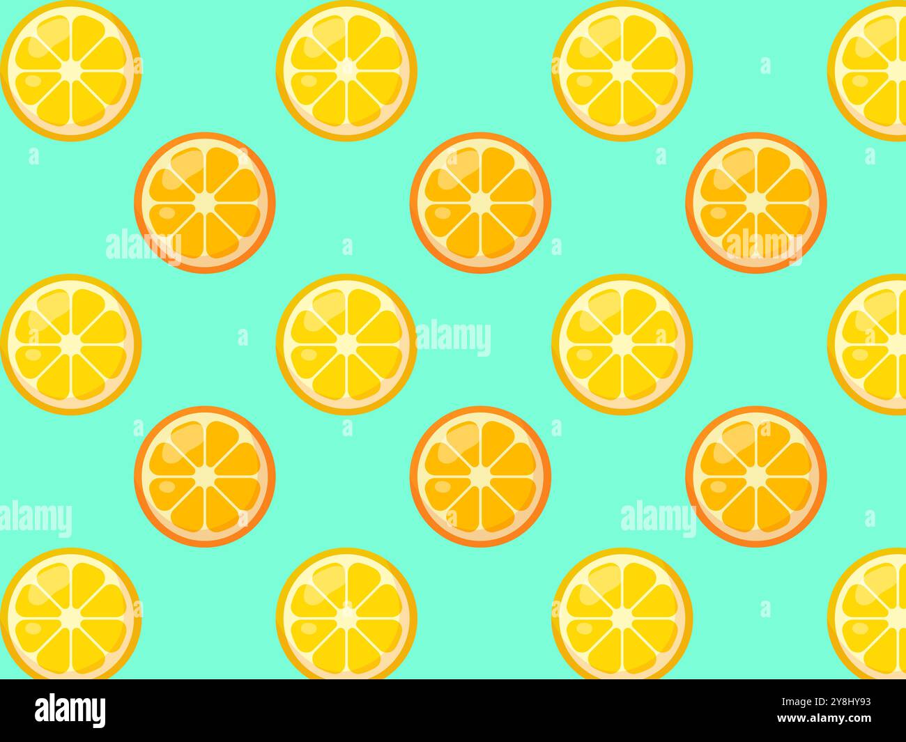Citrus slices pattern. Vector illustration Stock Vector Image & Art - Alamy