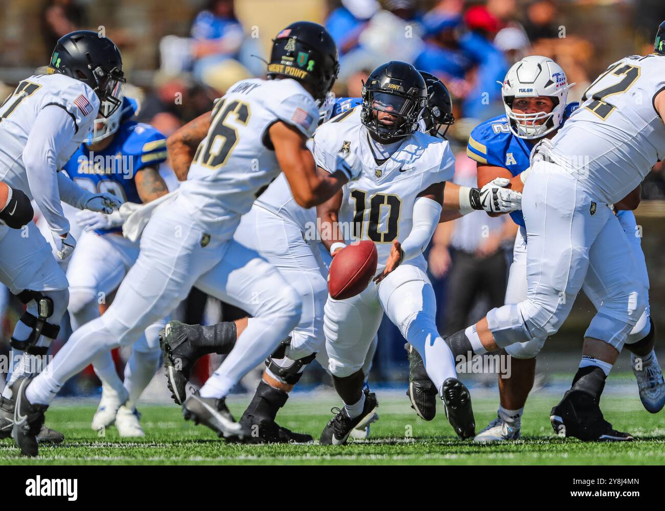 October 05, 2024:.Army Black Knights quarterback Dewayne Coleman (10 ...