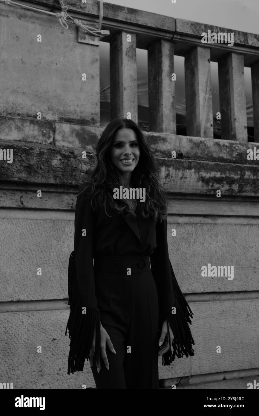 Dy Miryan at the Elie Saab show for Paris Fashion Week SS25 Stock Photo ...