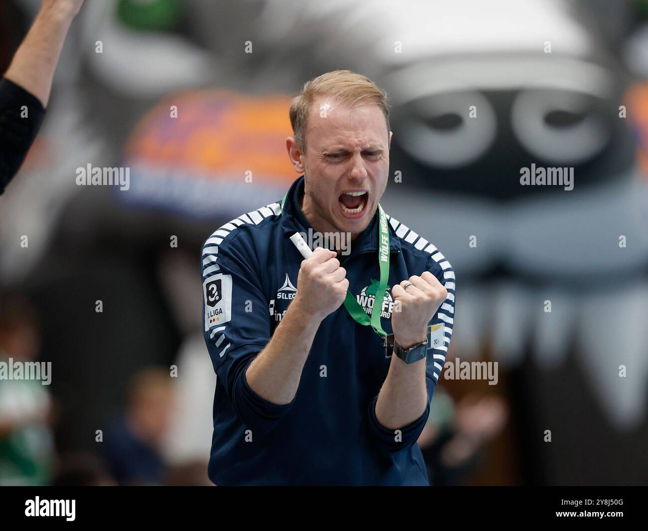 Wuerzburg, Deutschland. 05th Oct, 2024. Im Bild: Tim Bauder (Woelfe ...