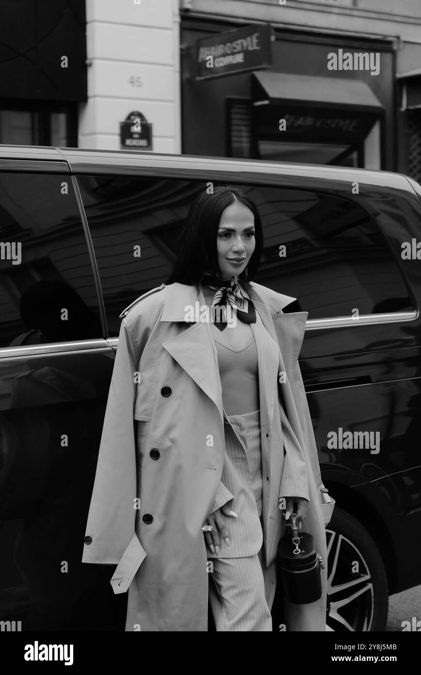 Rosenda Casaje at Niccolo Pasqualetti for Paris Fashion Week SS25 Stock ...