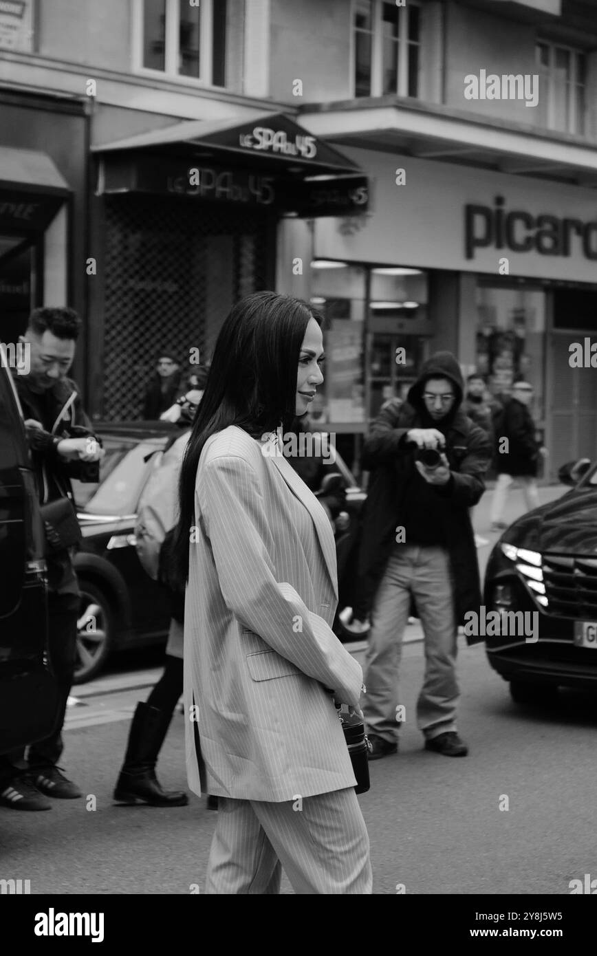 Rosenda Casaje at Niccolo Pasqualetti for Paris Fashion Week SS25 Stock ...