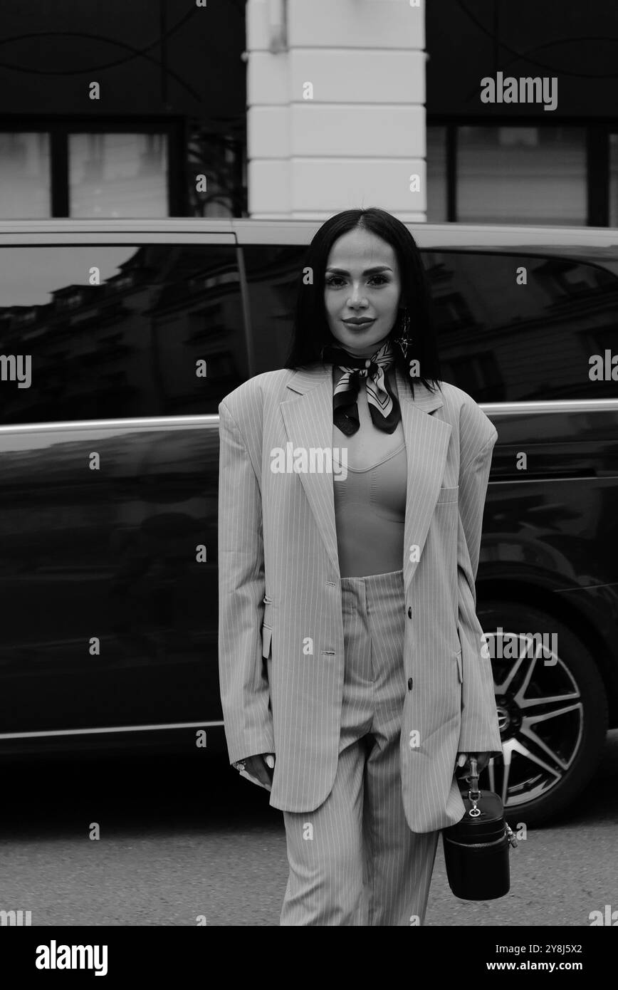 Rosenda Casaje at Niccolo Pasqualetti for Paris Fashion Week SS25 Stock ...