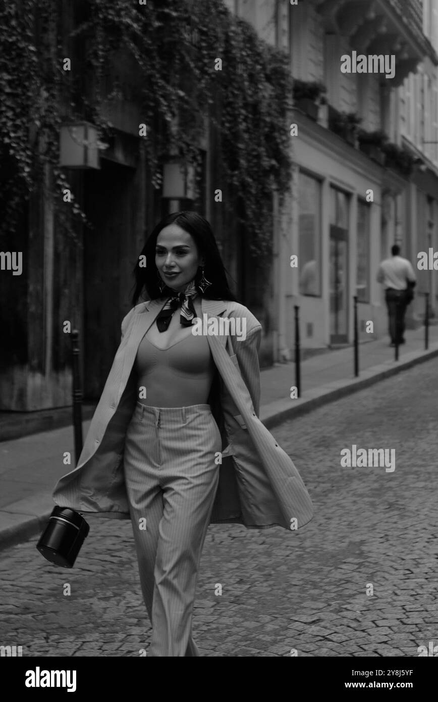 Rosenda Casaje at Niccolo Pasqualetti for Paris Fashion Week SS25 Stock ...