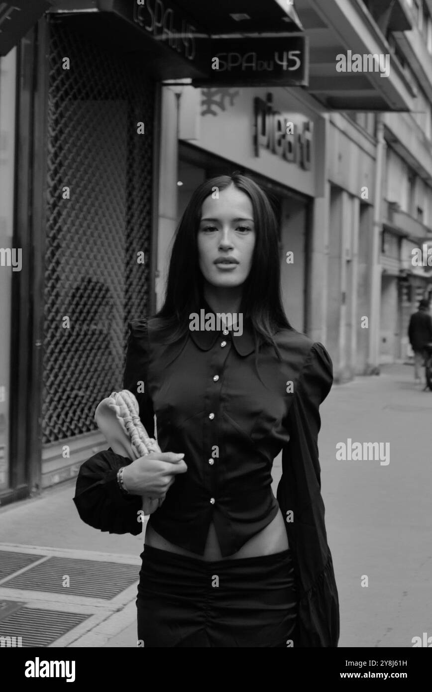 Amalie Bladt at Niccolo Pasqualetti show for Paris Fashion Week SS25 ...