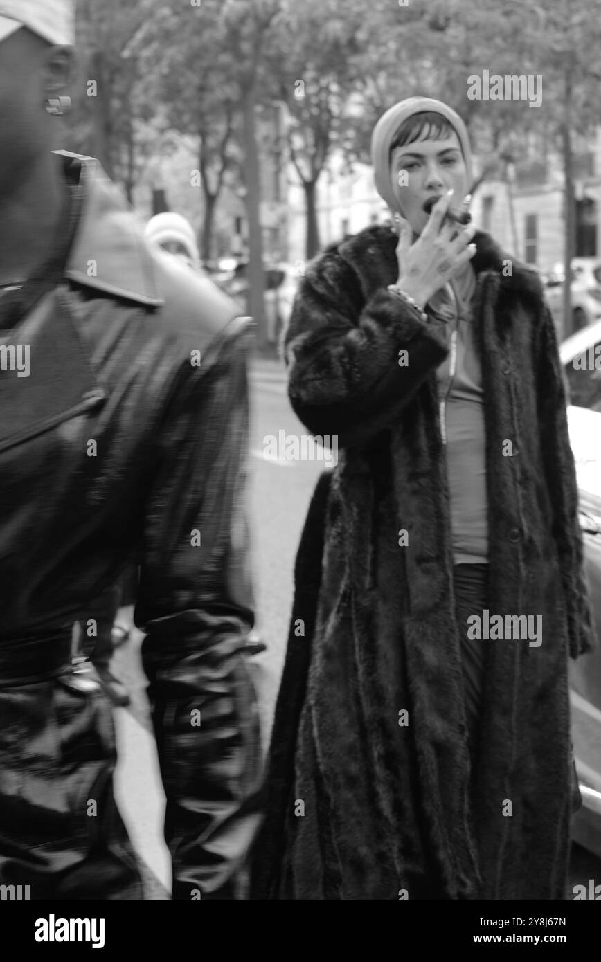 Clara Berry at the Atlein show for Paris Fashion Week SS25 Stock Photo ...