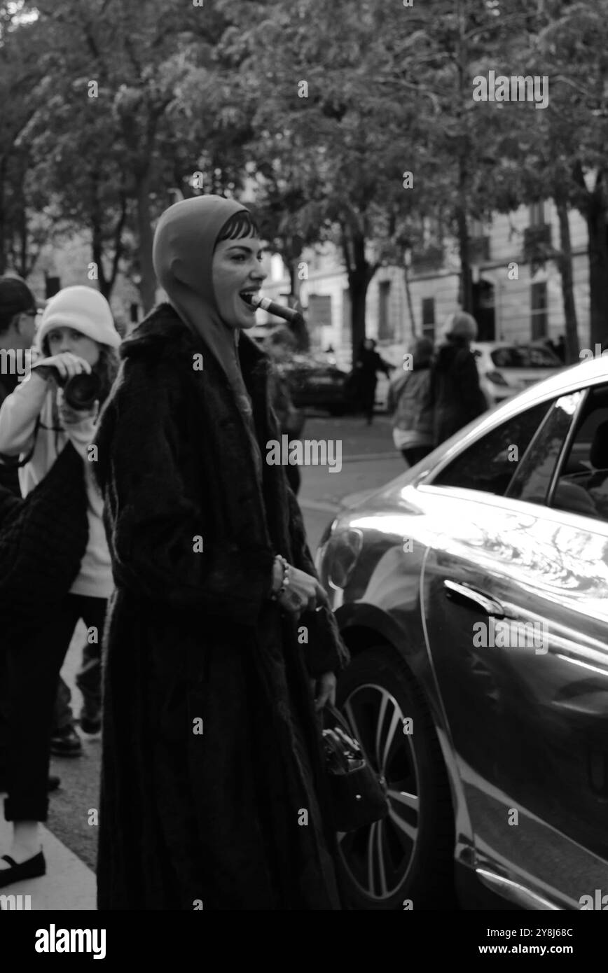 Clara Berry at the Atlein show for Paris Fashion Week SS25 Stock Photo ...