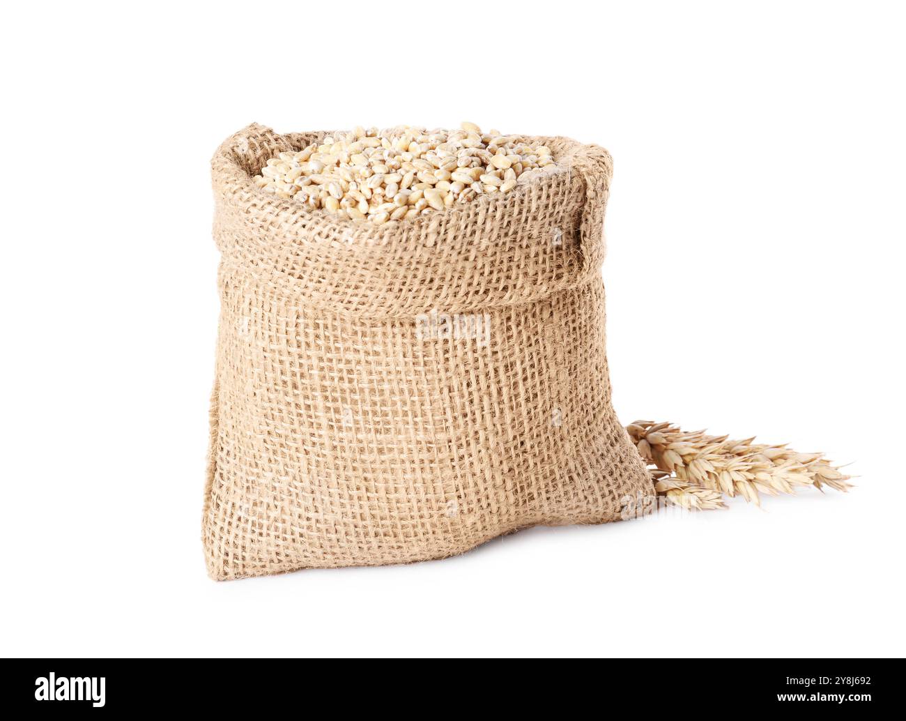Bagging wheat Cut Out Stock Images & Pictures - Alamy