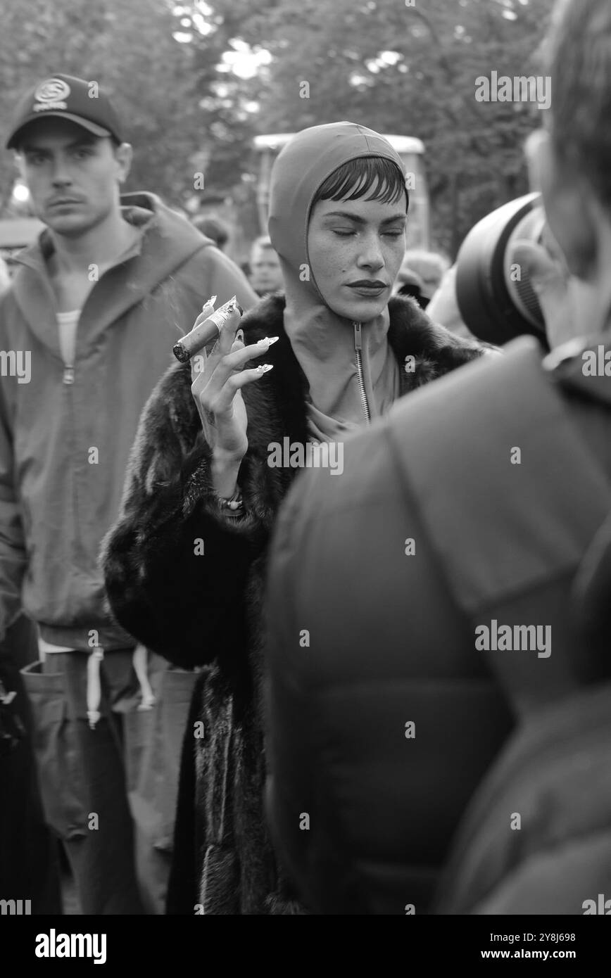 Clara Berry at the Atlein show for Paris Fashion Week SS25 Stock Photo ...