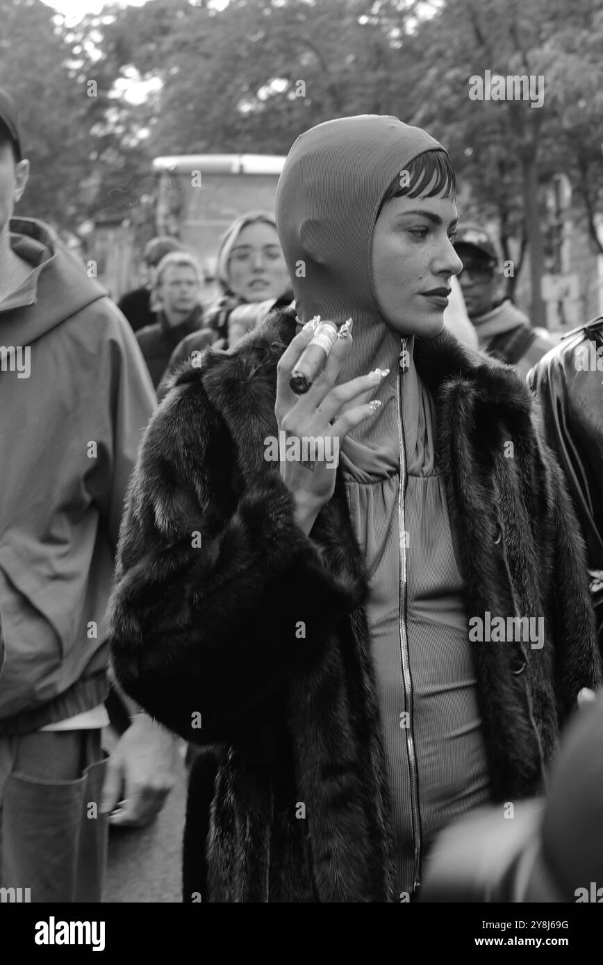 Clara Berry at the Atlein show for Paris Fashion Week SS25 Stock Photo ...
