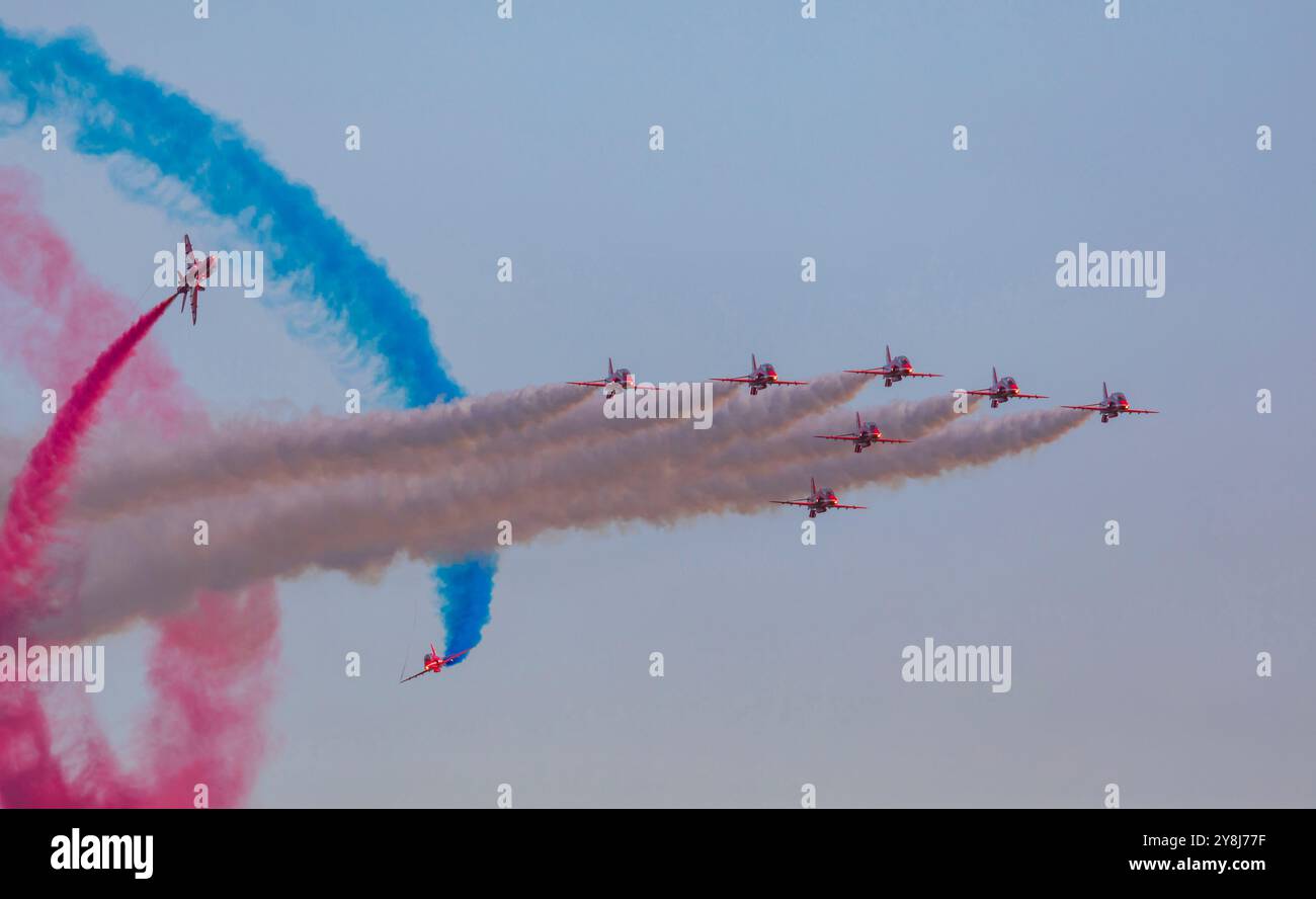 Duxford, Cambridgeshire, UK. 5th Oct 2024. The RAF Aerobatic Team, the ...