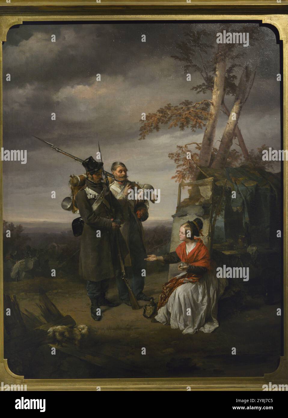 Domenico Induno (1815-1878). Italian painter. The Sutler's Wife, 1846 ...