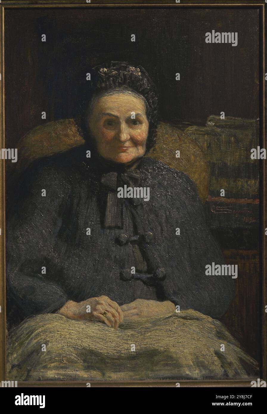 Giovanni Segantini (1859-1899). Italian painter. Portrait of Mrs ...