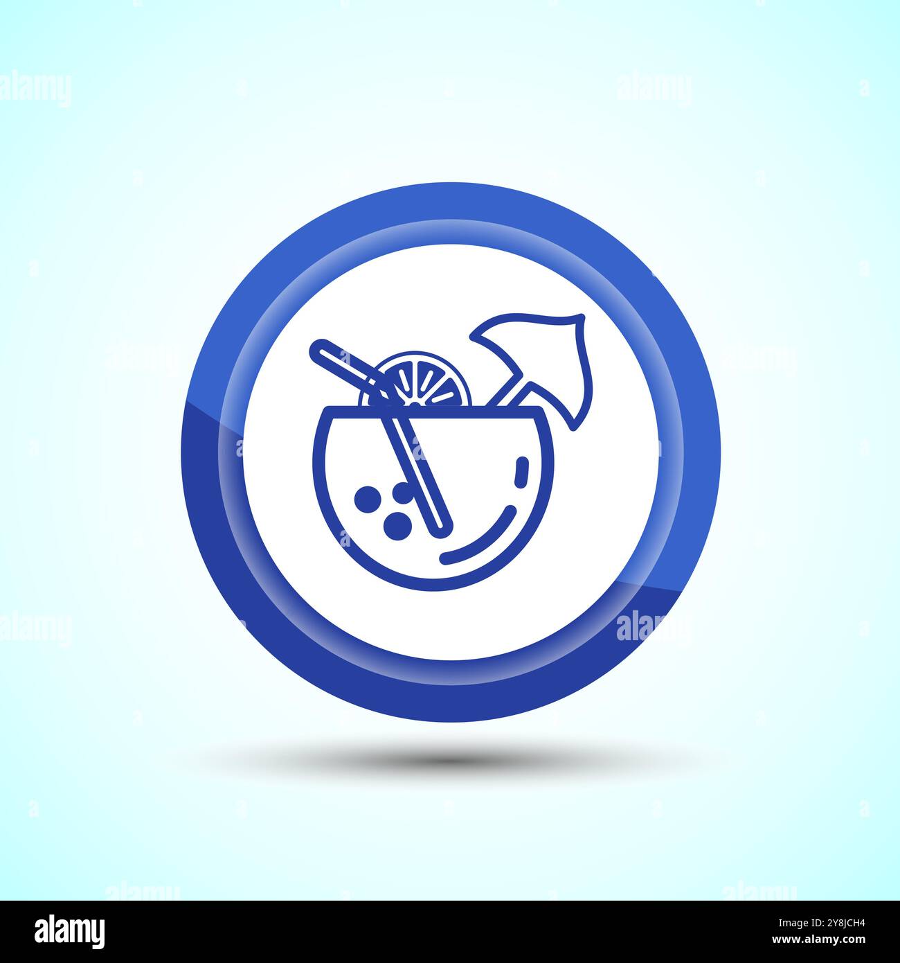 Tropical Drink Icon Design Illustration, Icon For Apps and Websites ...