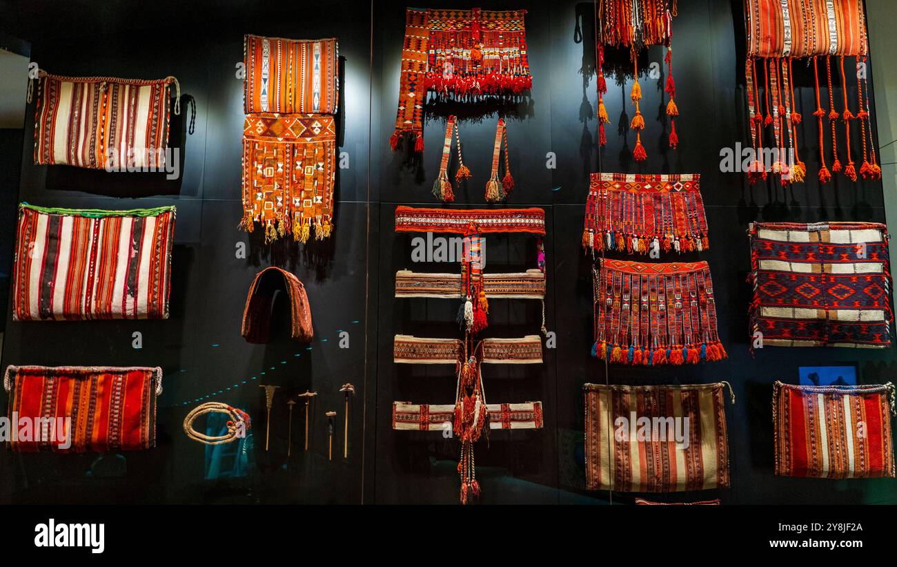 Doha, Qatar October 6, 2024: A vibrant display of ethnic clothing and ...