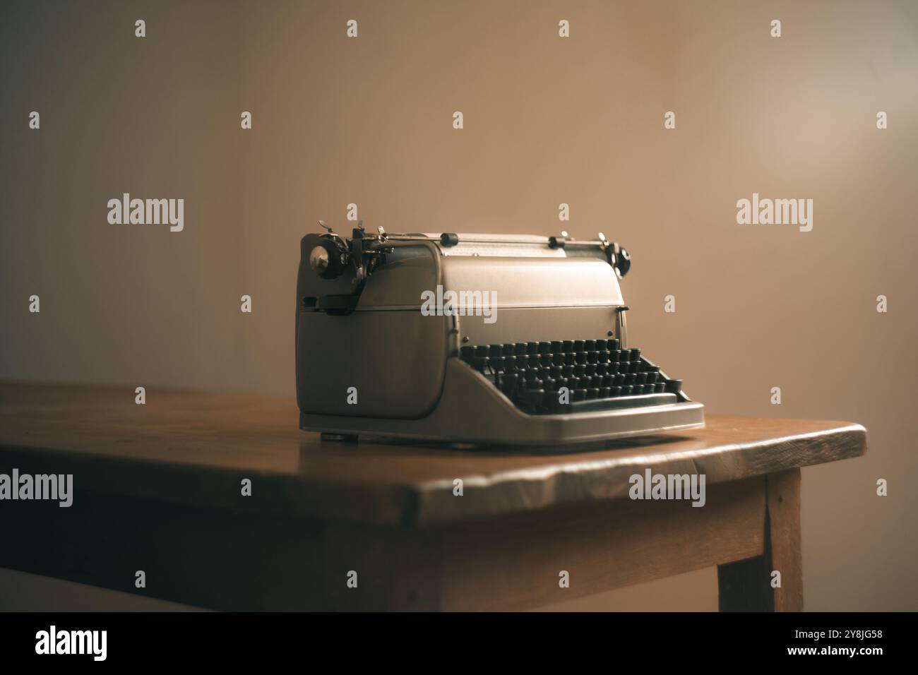 Typewriter typing antique vintage computer, writing and author Stock ...