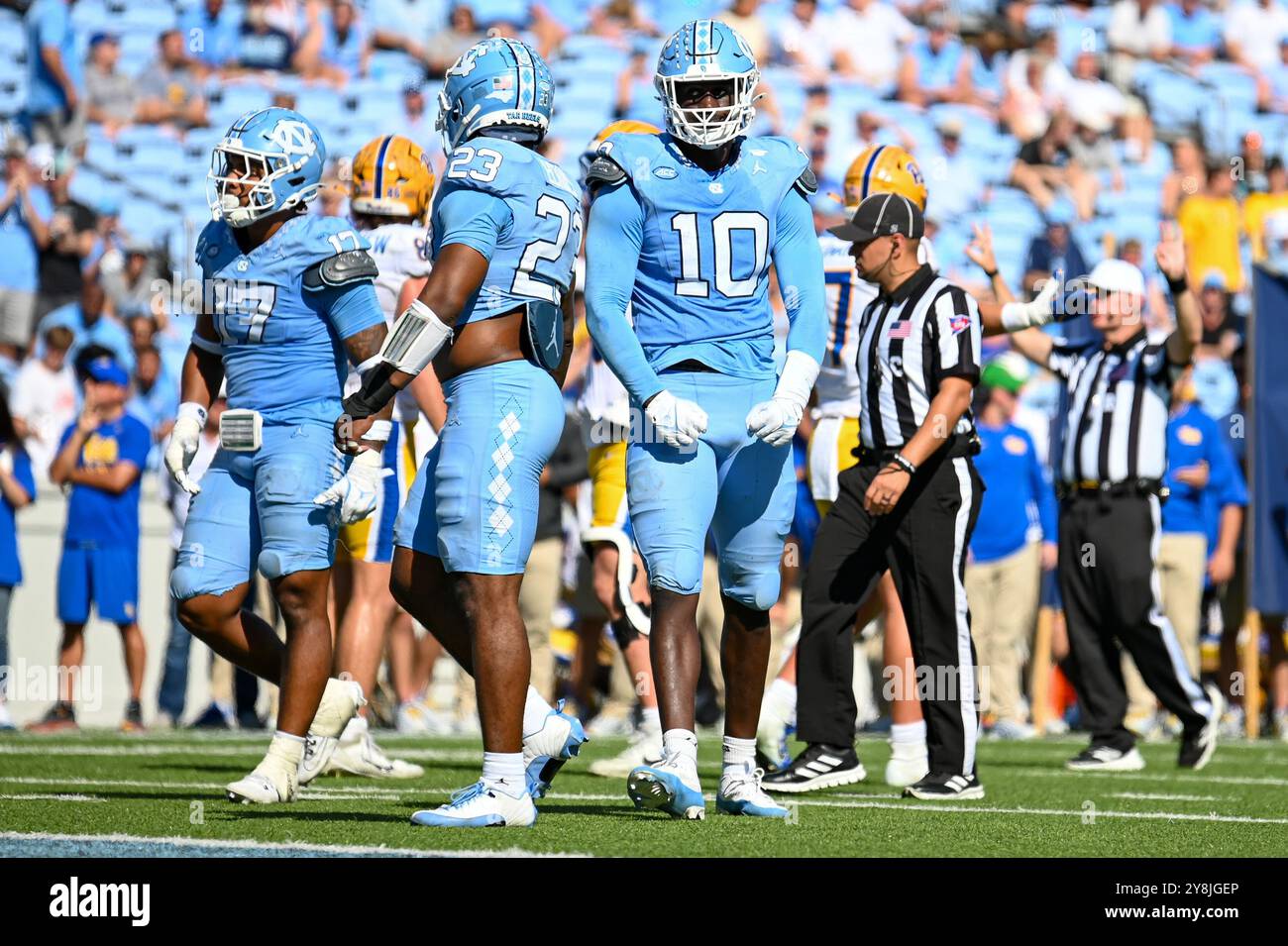 Durham, North Carolina, USA. 5th Oct, 2024. UNC defensive lineman ...