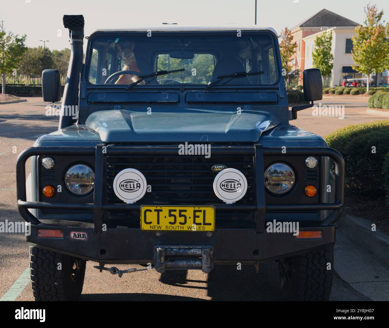Antique Land Rover Defender 110 Stock Photo - Alamy
