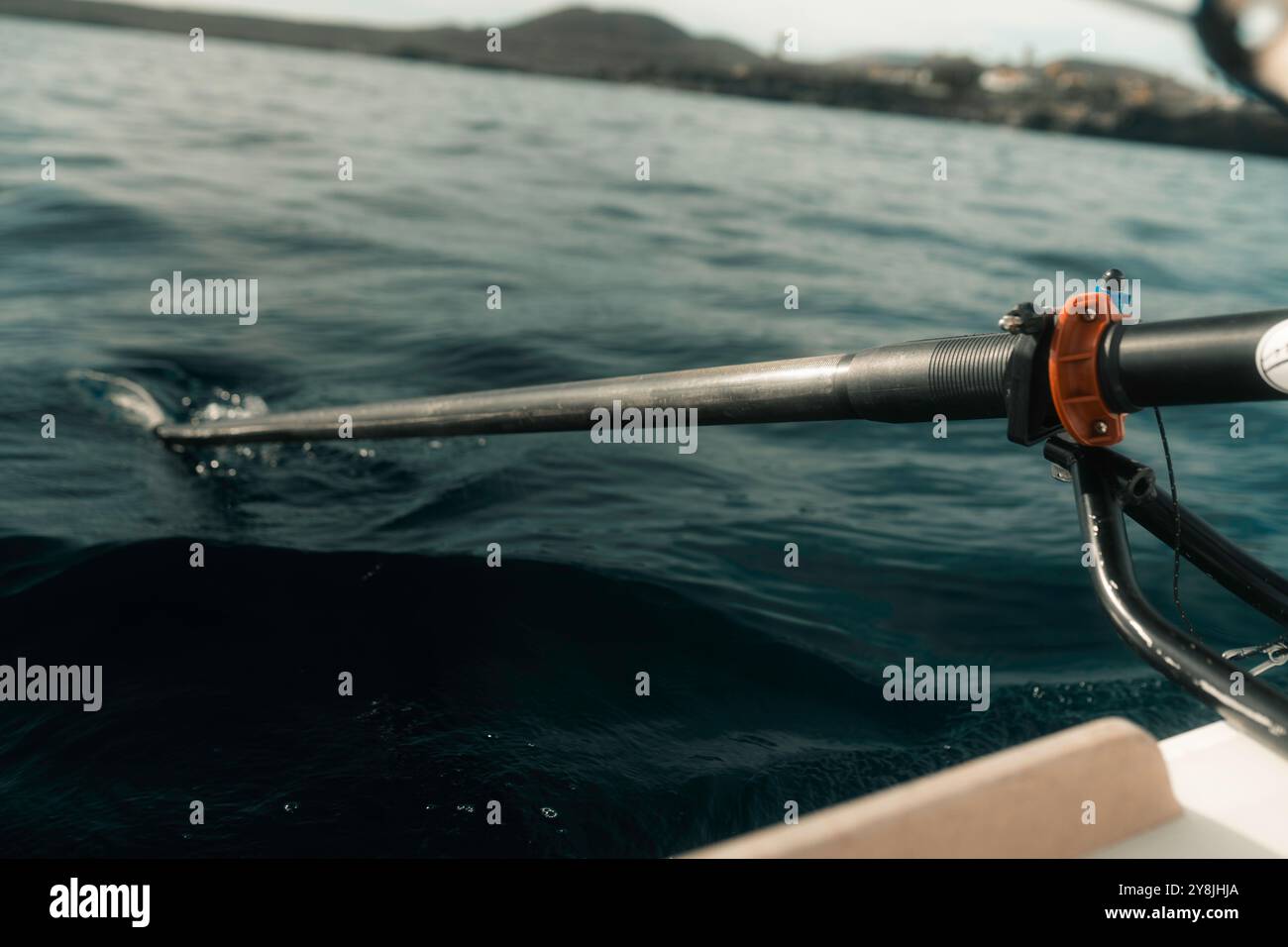 Rowing oars, ocean rowing water sports, sea adventure, row boat Stock ...