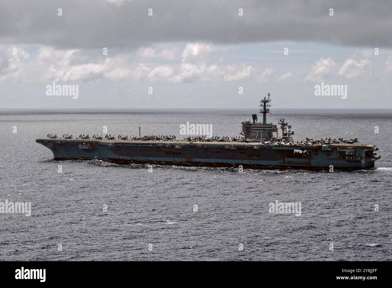 Pacific Ocean, International Waters. 03 October, 2024. The U.S Navy Nimitz-class aircraft ...