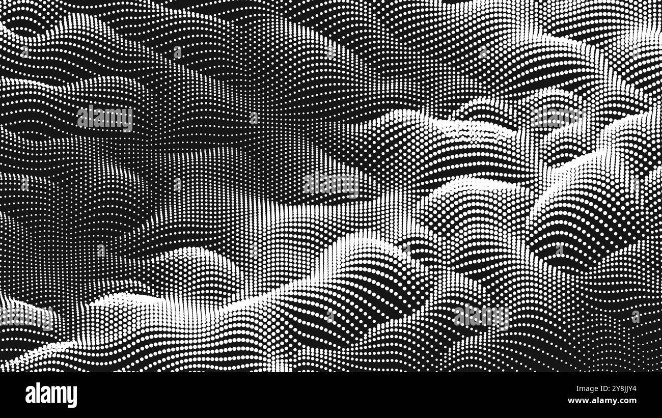 Point wave noise texture. Abstract dot background. Technological ...