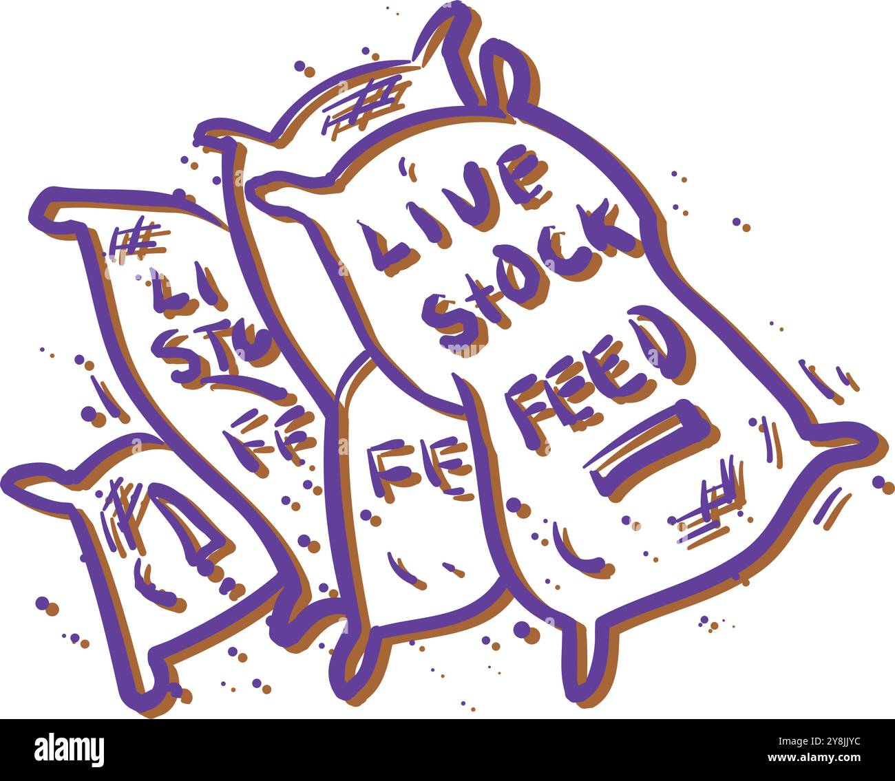 illustration of a Livestock Feed vector design Stock Vector Image & Art ...