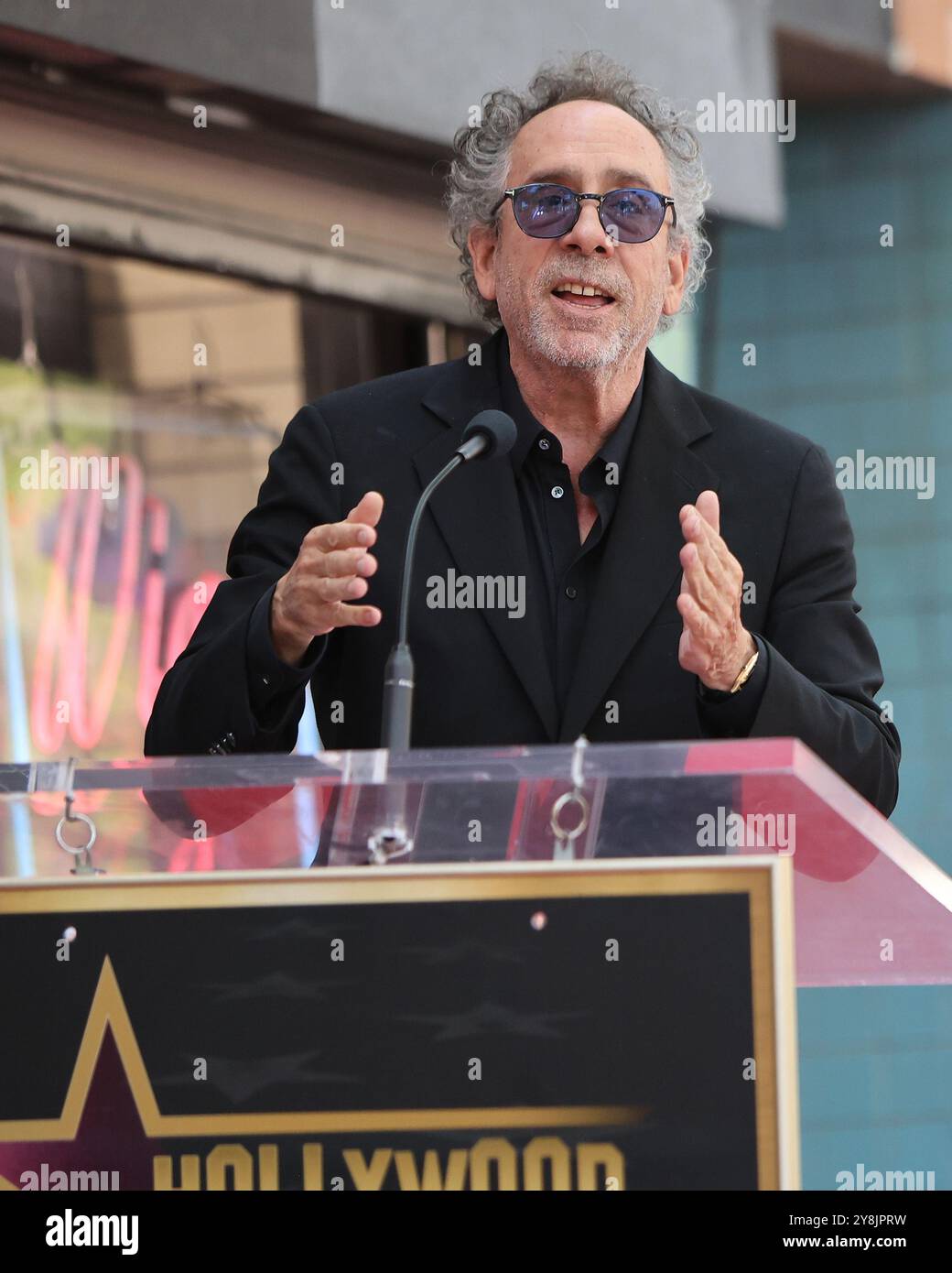 Tim Burton Star Ceremony on the Hollywood Walk of Fame on September 3 ...