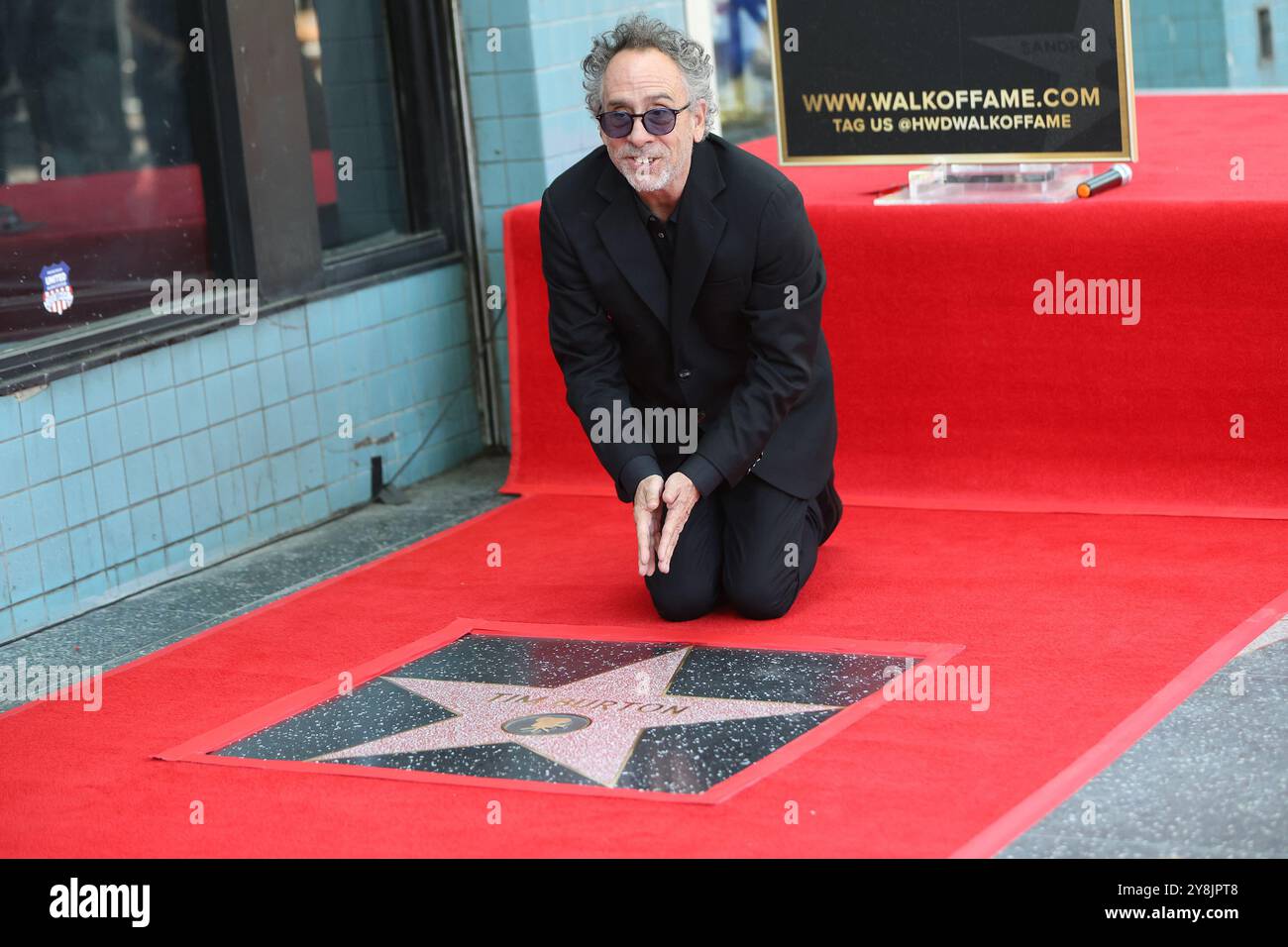 Tim Burton Star Ceremony on the Hollywood Walk of Fame on September 3 ...