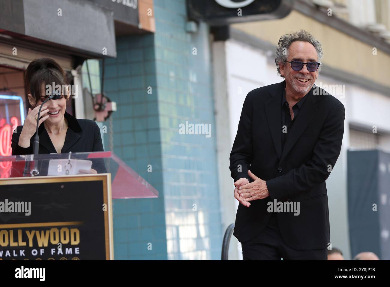 Tim Burton Star Ceremony on the Hollywood Walk of Fame on September 3 ...