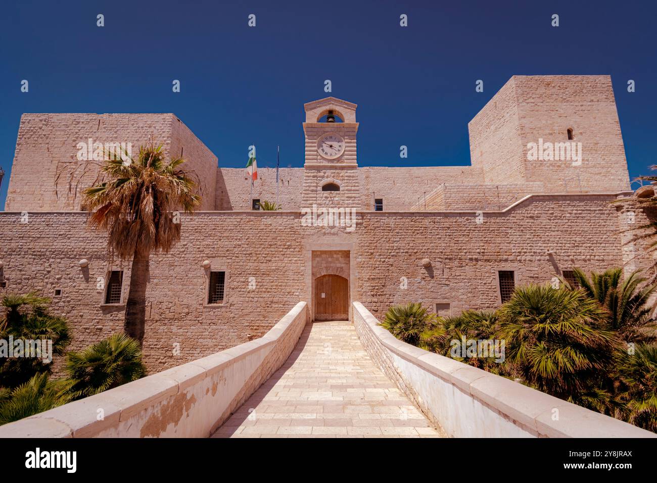 Trani, the Svevo Castle Stock Photo - Alamy