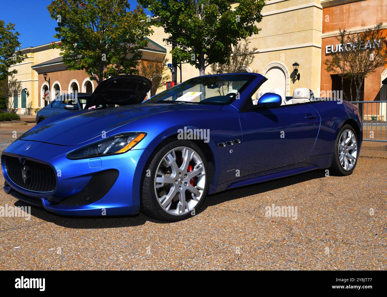 A blue 2017 Maserati Gran Tourismo Sport Cabriolet Stock Photo - Alamy