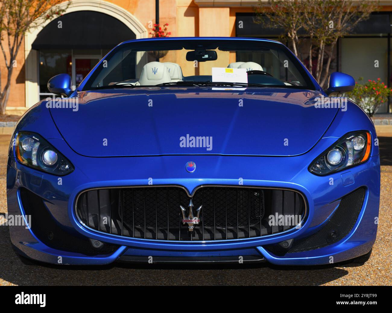 A blue 2017 Maserati Gran Tourismo Sport Cabriolet Stock Photo - Alamy