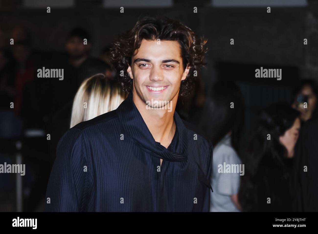 Milan, Italy. 19th Sep, 2024. Thomas Ceccon attends the Emporio Armani ...