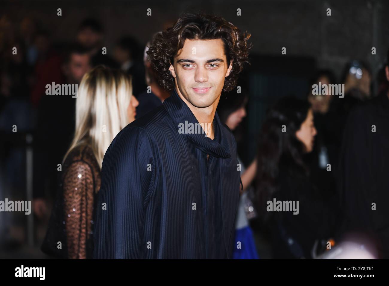 Milan, Italy. 19th Sep, 2024. Thomas Ceccon attends the Emporio Armani ...