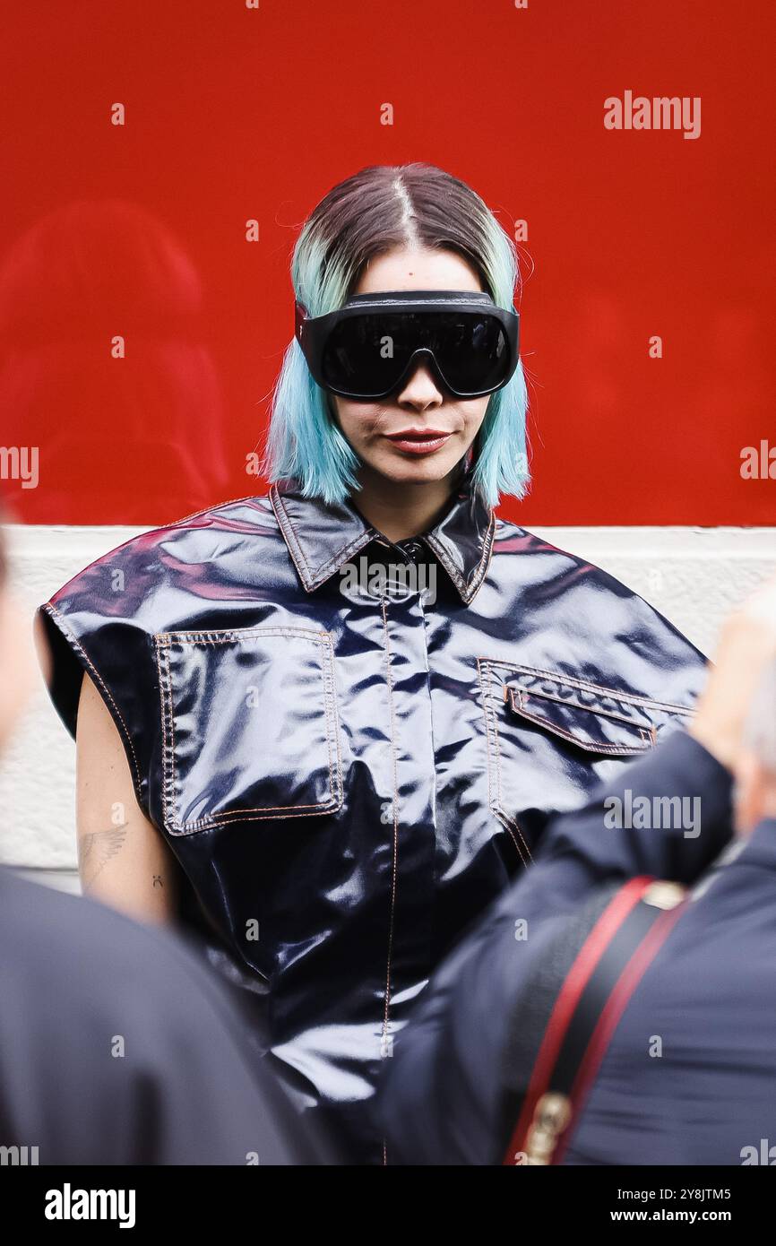 Milan, Italy. 21st Sep, 2024. Rose Villain attends the Ferrari Fashion ...