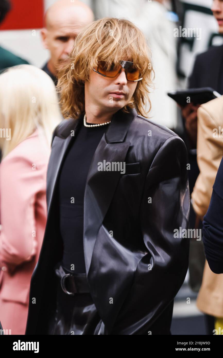 Milan, Italy. 21st Sep, 2024. Thomas Raggi of Maneskin attends the ...