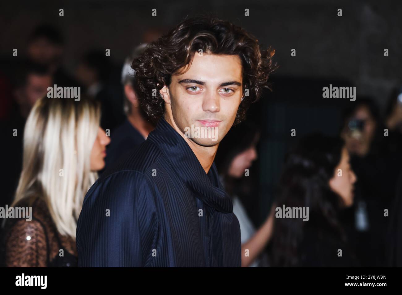 Milan, Italy. 19th Sep, 2024. Thomas Ceccon attends the Emporio Armani ...