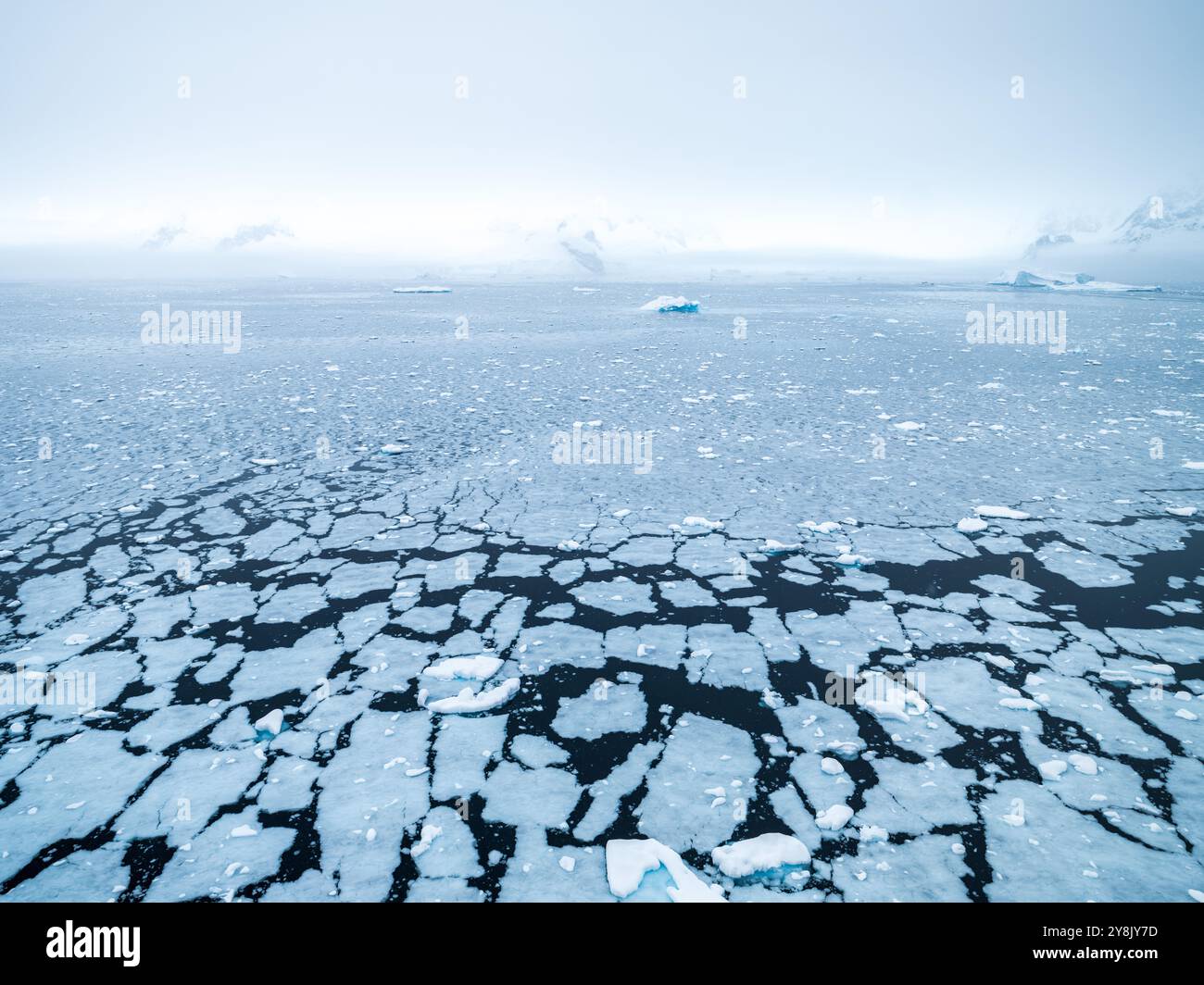 Antarctic sea ice breaking up Stock Photo - Alamy