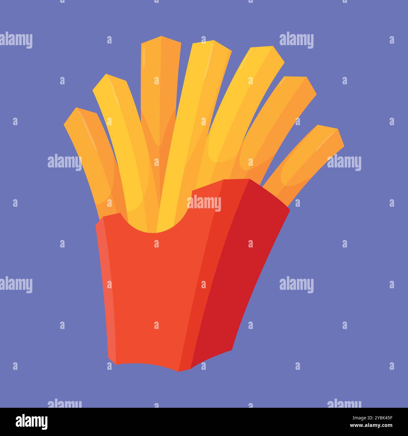 French Fries vector icon. potato fries icon illustration. potato chips ...