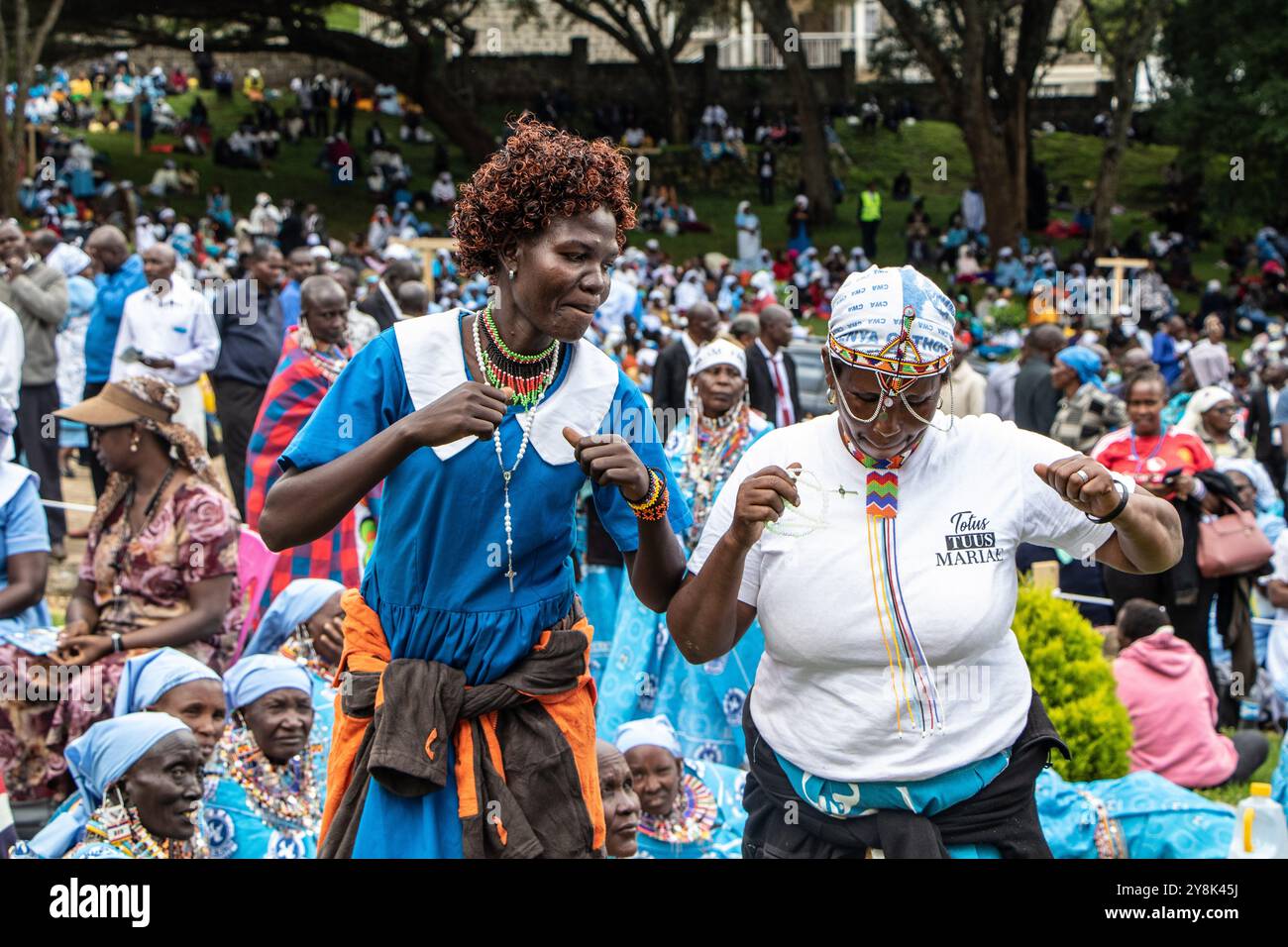 Nakuru, Kenya. 05th Oct, 2024. Catholic faithful participate in mass ...