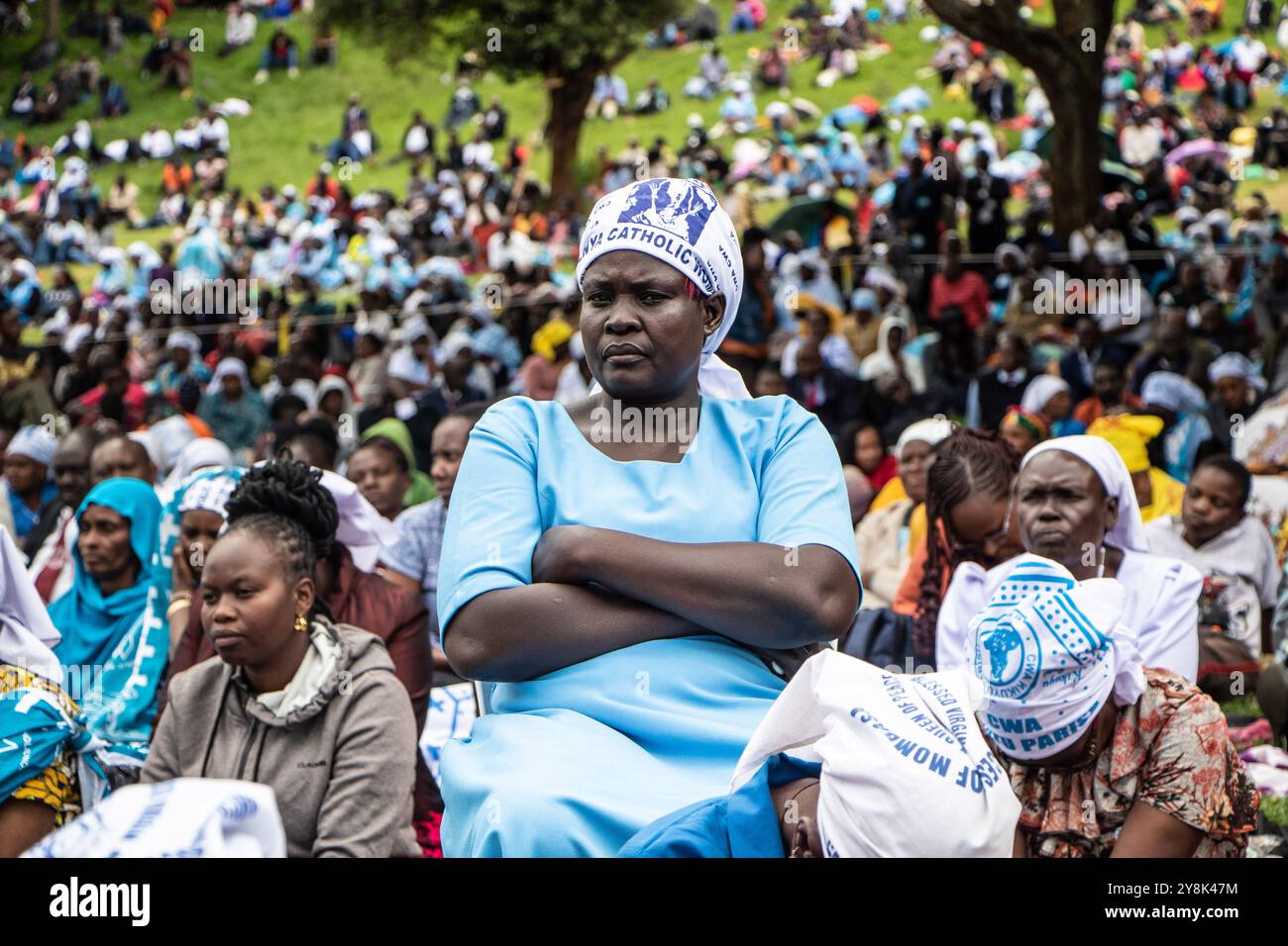 Nakuru, Kenya. 05th Oct, 2024. Catholic faithful participate in mass ...