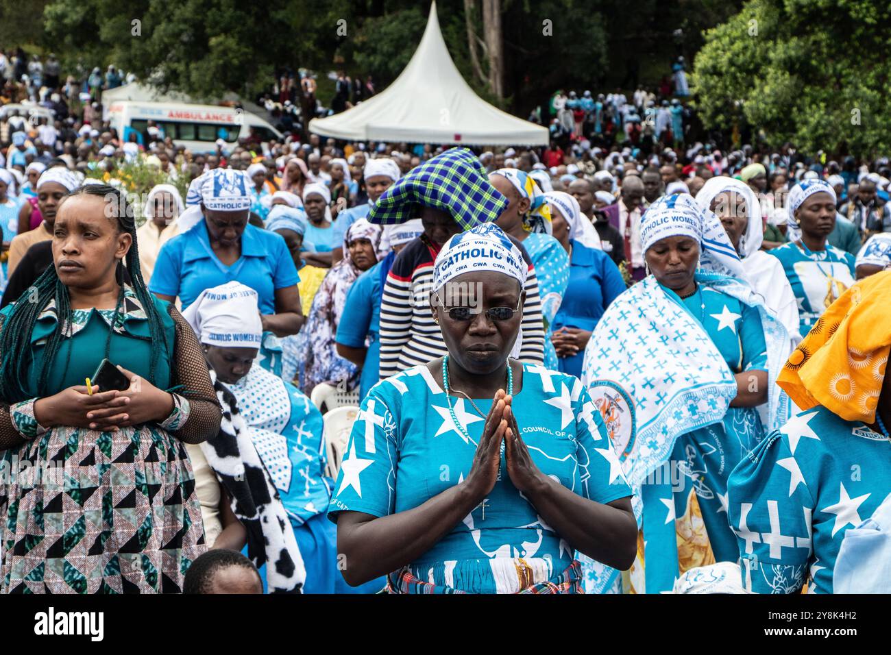 Nakuru, Kenya. 05th Oct, 2024. Catholic faithful participate in mass ...