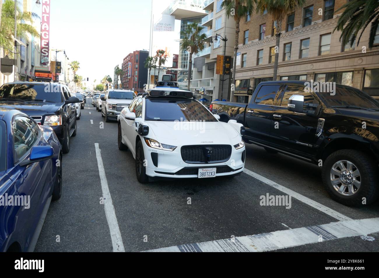 Los Angeles, California, USA 5th October 2024 Waymo Driverless Car ...