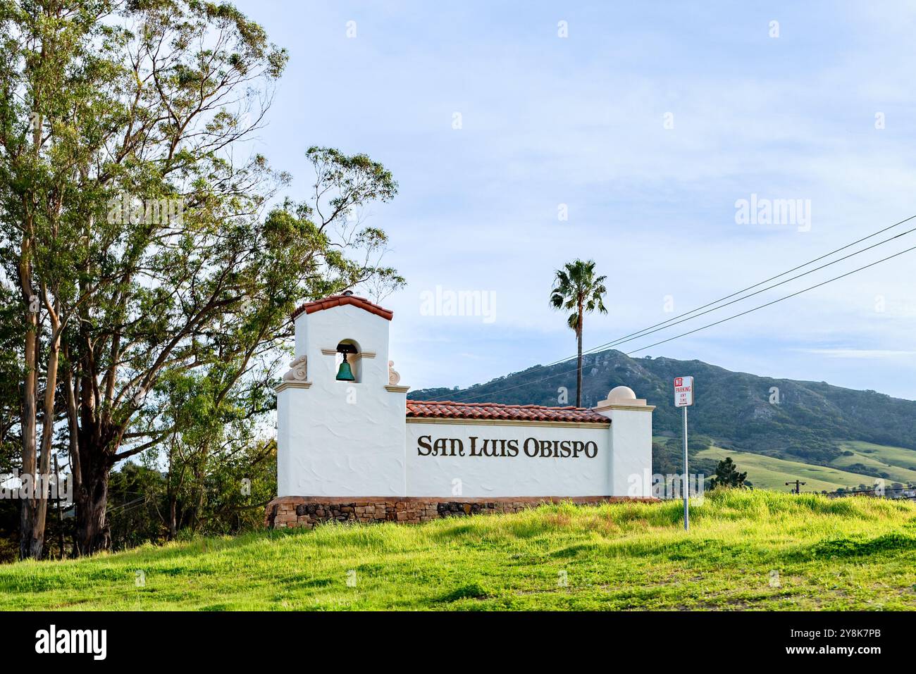 San Luis Obispo welcome entrance Stock Photo - Alamy