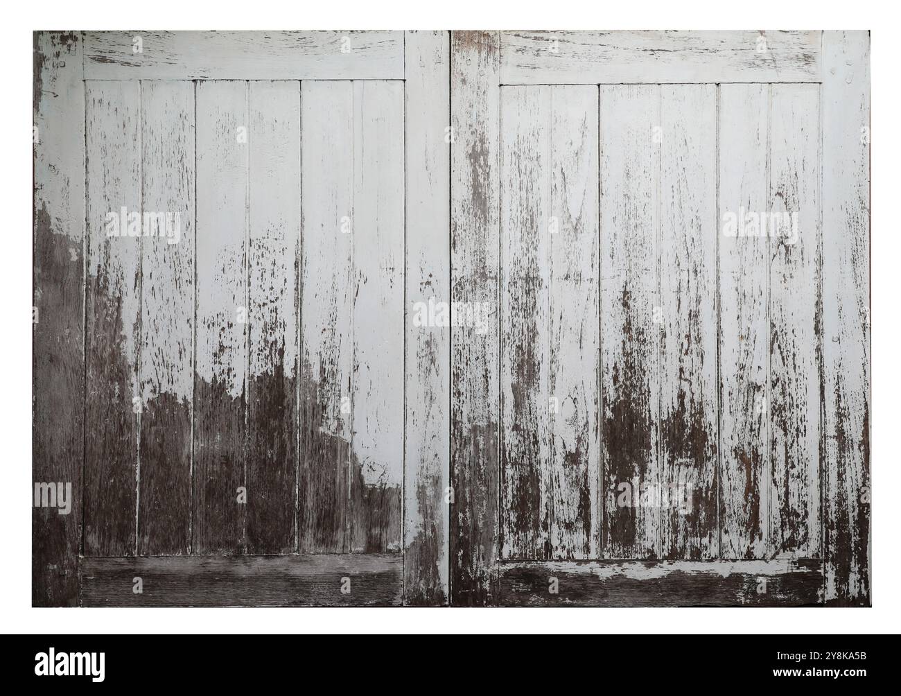 Grunge wooden window isolated on white background Stock Photo - Alamy