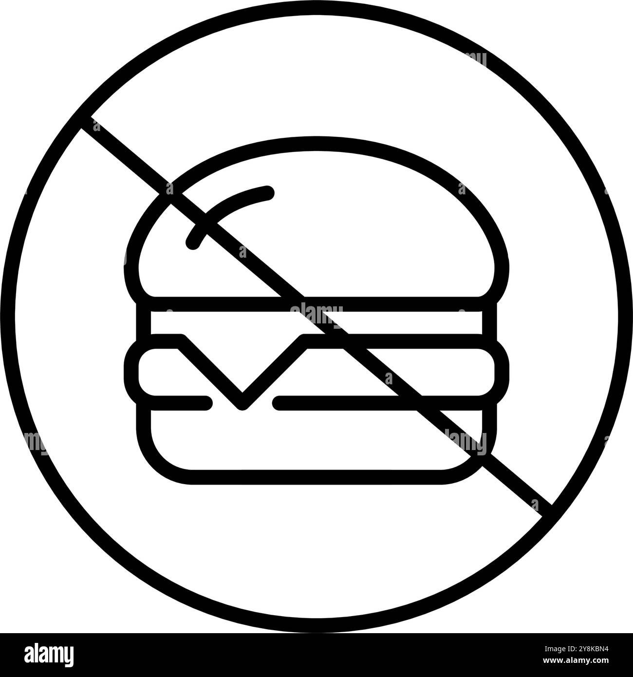 No food and drink allowed Black and White Stock Photos & Images - Alamy